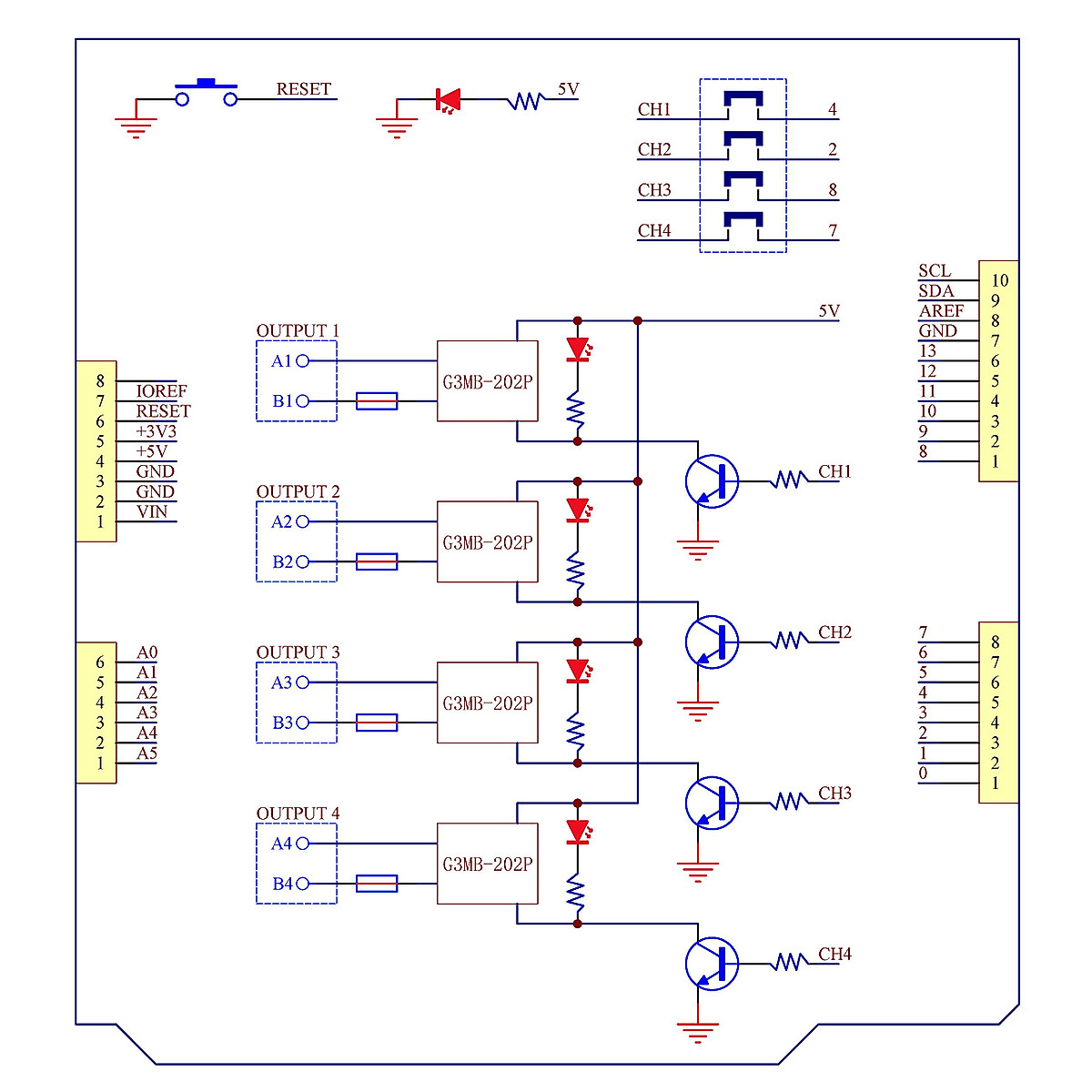 Solid State Relay SSR Board for Arduino Uno Yun Leonardo Zero