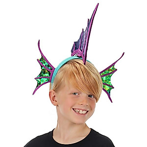 Seahorse Shimmer Sparkle Fin Headband - Velvet Fabric with Felt Wings, Lightweight and Comfortable