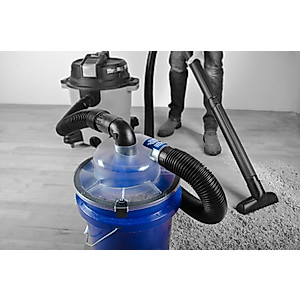 Dust Deputy Low-Pro Plus Lid Dust Separator Kit for Shop Wet Dry Vacuums - 2.5" Adapter & 3' Hose - Fits Standard 5 Gallon Buckets, USA Made