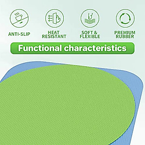 6pcs Jar Opener Gripper Pads, Rubber Jar Grippers Multi-function Kitchen Gadget Anti-slip Coasters Bottle Lid Opener Jar Opener for Seniors with Arthritis Weak Hands (6 Colors)