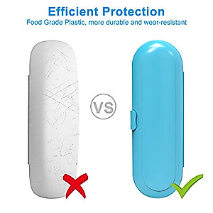 Travel Case for Electric Toothbrush Carrying Case Toothbrush Holder (Blue)