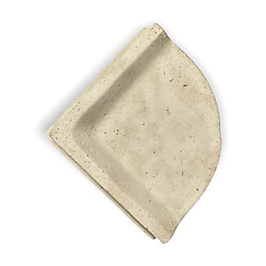 Tenedos Premium Quality Classic Cream Travertine Resin Corner Shelf