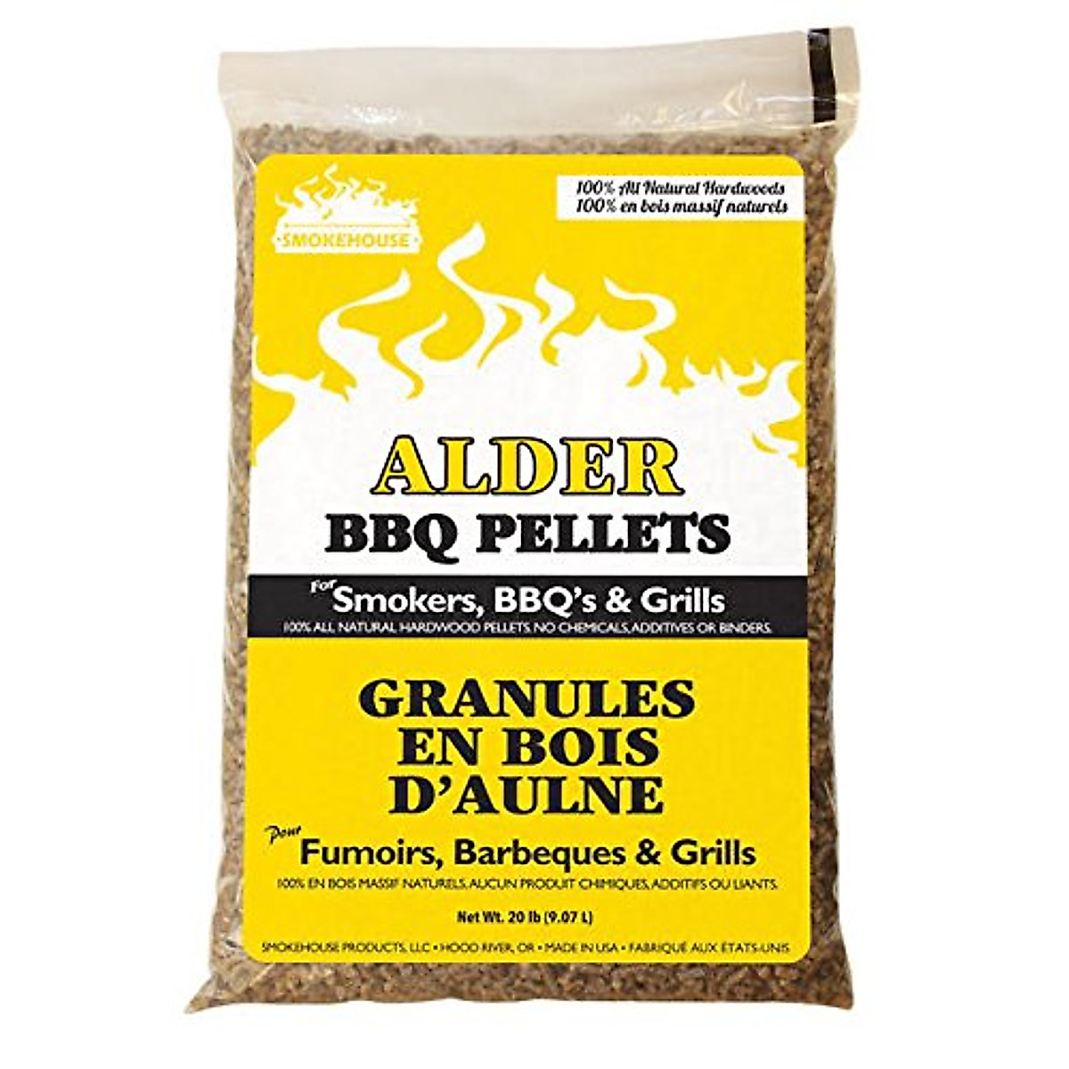 Smokehouse 9780-040-0000 BBQ Pellets No.20 Bag - Alder,One Size