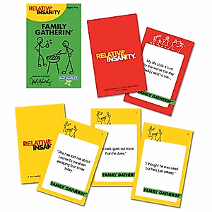 Relative Insanity — Family Gatherin' — Laugh-Out-Loud Party Game All About Family — Ages 14+
