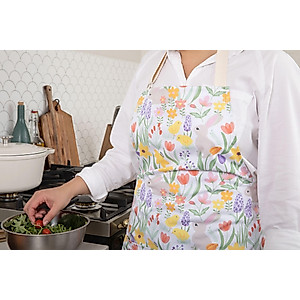 Pookie Home Happy Easter - Premium Aprons with Pockets, Designer Kitchen Aprons - Oil/Stain Resistant - Cooking Aprons for Women and Men