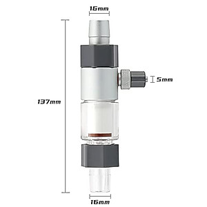 Terizger CO2 Diffuser,Carbon Dioxide Atomiser Bubble Counter Aquarium Inline CO2 Atomizer for Planted Aquarium,Aquarium Diffuser(16/22 mm)