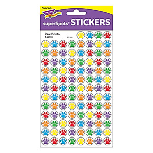 TREND enterprises, Inc. Paw Prints superSpots® Stickers, 800 ct