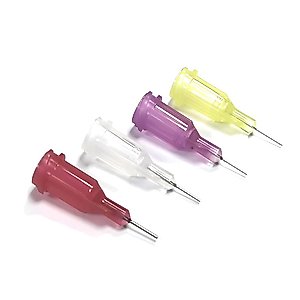 SANANTS 0.25 Inch Synthetical Microtrace Blunt Tip Dispensing Needle with Luer Lock,Precision Acidified Stainless Steel,Match Low Viscosity Liquids,4 Different Sizes，20 PCS