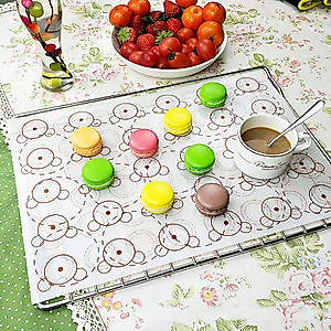 AIPOKE EPOCH 2-Pack Non-Stick Silicone Baking Mat BPA-Free Reusable Liner for Cookie Macaroon