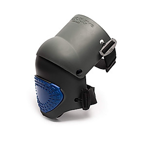 TSE Safety - TSE-TFLX-4-16-GEL Flex Work Knee Foam Padding Pads - Anti-Slip Strong Double Straps Comfortable Knee Protection Breathable Heavy Duty for Indoor and Outdoor Use – Black & Blue