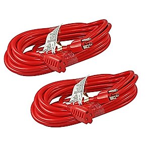 Conntek 2-20241-100 15 Amp Outdoor Extension Cord (2 Pack), 100'