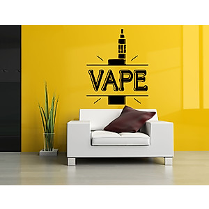 Wall Vinyl Sticker Decal Vaporizer Vape Pen Store Shop Smoke E Cigarettes Liquid Coil Indoor Outdoor Sign Logo SA724