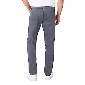 IZOD Mens Mid-Weight Comfort Stretch Knit Denim 5 Pocket Pant (32W x 34L, Gray)