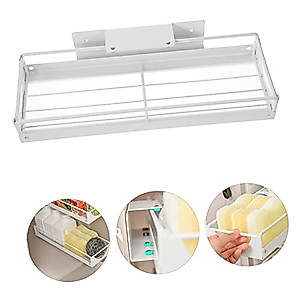 OKUMEYR Drawer Rack Wire Holders for Cords Clear Drawer Clear Shelves Under Sink Cabinet Organizer Pull Out Sink Shelf Slide Out Pantry Shelves Kitchen Cabinet Rack Metal Organizer