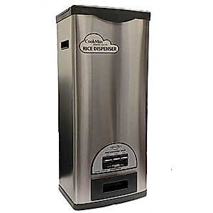CookMax CRB-55S Stainless Steel Rice Dispenser 50 Pounds, rice dispenser & large By C&H Solutions