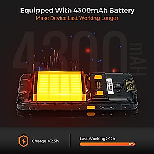 2023 Newest Android Barcode Scanner, Android 11, Mobile Handheld Computer, Wi-Fi 6 MUNBYN Rugged PDA Data Terminal SE4710 Zebra Scanner, 1D 2D QR Barcode Scanner with Case for Retail Warehouse Scanner