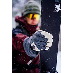 Gordini Women's Standard Elias Gauntlet Glove, Gunmetal Light Grey, Large