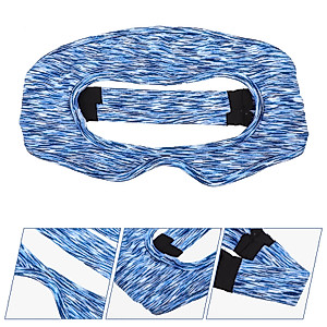 Mikikit 5pcs Vr Goggles Vr Face Pad Home Vr Headsets Virtual Reality Game Supplies Washable Vr Face Eye Cover Padding Vr Sweat Headgear Cover Earpiece Elastic Polyester