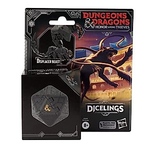 Dungeons & Dragons Honor Among Thieves D&D Dicelings Displacer Beast Collectible D&D Monster Dice Transforming Giant d20 Action Figures Role Playing Dice