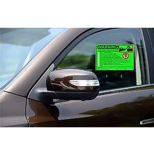 Parking Violation Stickers Notice Parking Violation Stickers Tow Warning You are Illegally Parked Multi Reasons 50 pcs Private Parking Warning Sticker for Car Window Fluorescent Green 5.5X7.5 inch