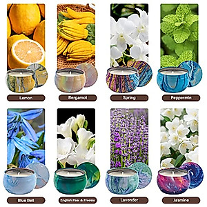 IHOCOE Scented Candles Gifts Set 16 Pack Soy Wax Travel Tin Jar Candles for Home 2.5 OZ Aromatherapy Candles Gift for Mom for Christmas, Birthday, Thanksgiving, Mother's Day