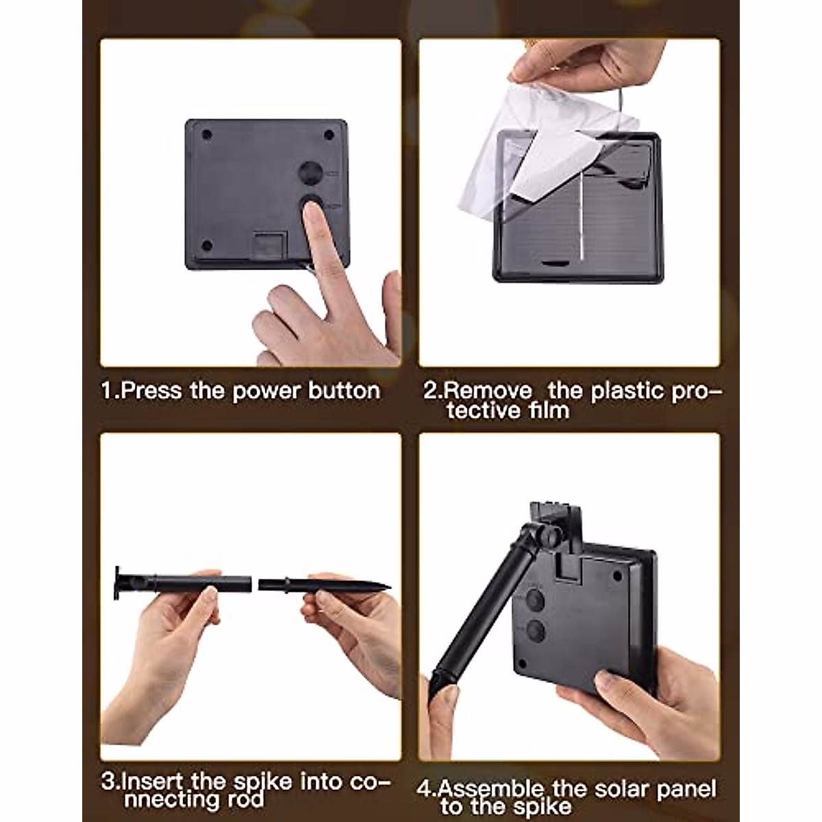 Solar String Lights Outdoor, 2 Packs Each 33Ft 100LED Solar Fairy Lights with 8 Modes, Waterproof Firefly Twinkle Lights for Christmas Patio Yard Trees Wedding Party (Warm White)