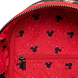 Loungefly Disney Glow in the Dark Santa Mickey and Friends Christmas Lights Backpack