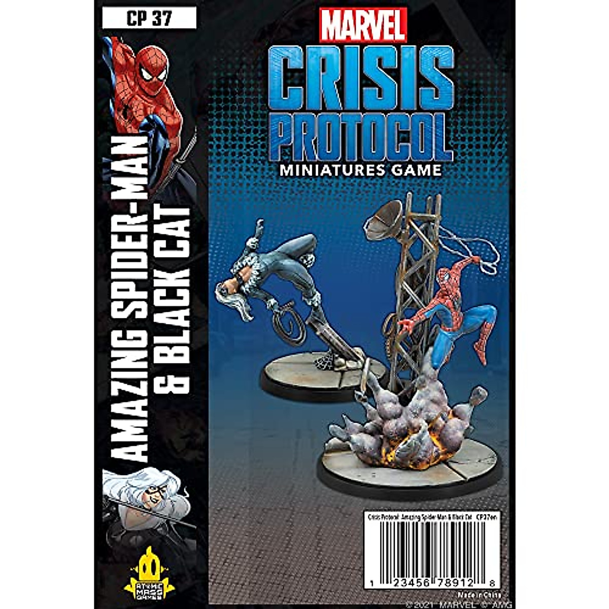Marvel Crisis Protocol Amazing Spiderman and Black Widow CHARACTER PACK | Miniatures Battle Game | Strategy Game for Adults | Ages 14+ | 2 Players | Avg. Playtime 90 Mins | Made by Atomic Mass Games