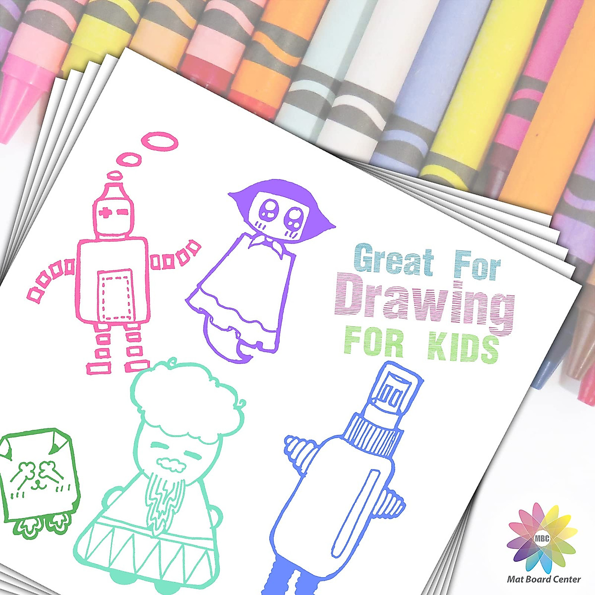 Mat Board Center, 10 Pack 8x10 White Backing Boards, Cardboard for Arts, Prints, Frames, Photos and More