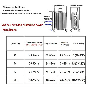 Tripnuo Elastic Travel Luggage Cover Travel Suitcase Protective Cover for Trunk Case Apply to 19''-32'' Suitcase Cover (T2089, M)