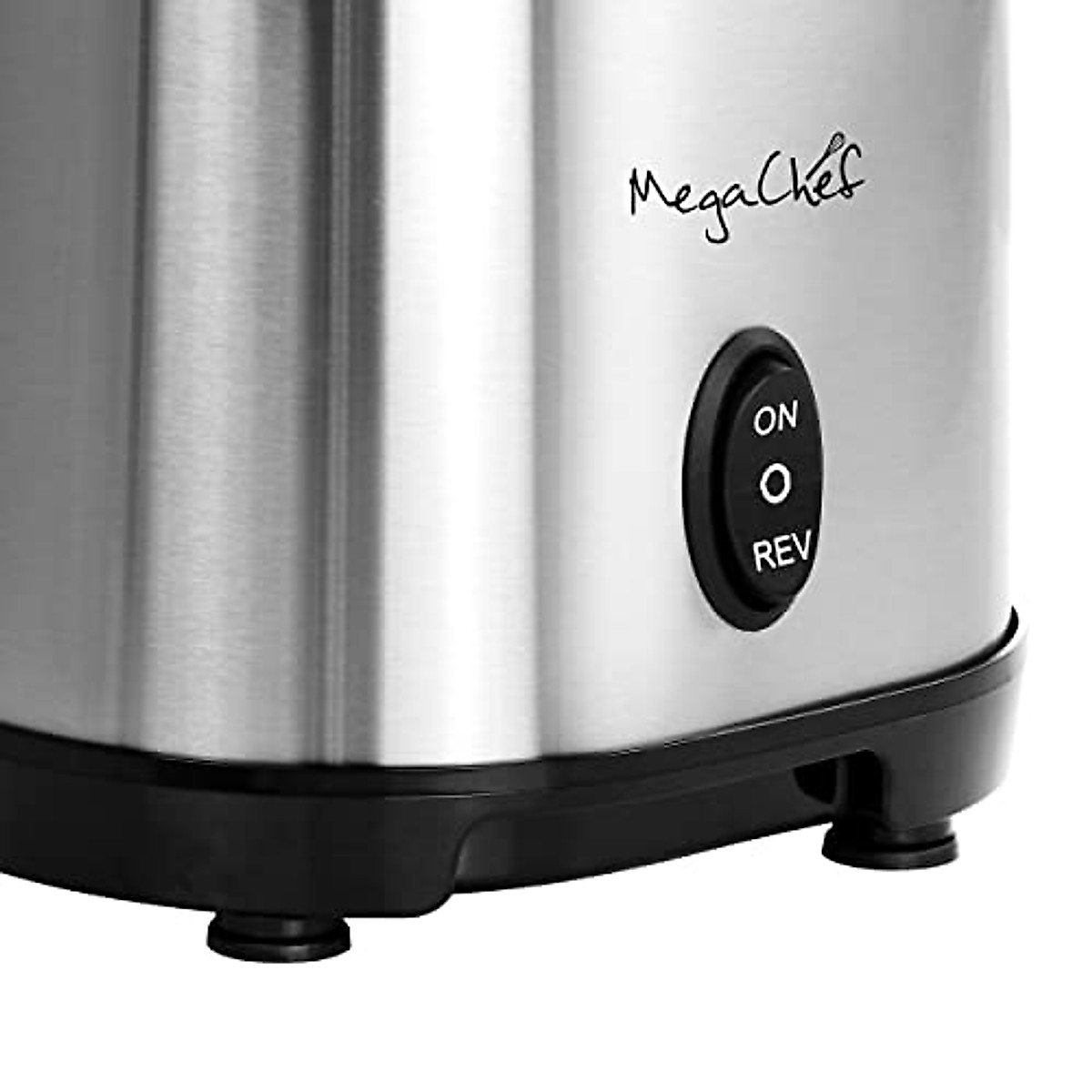 Megachef Pro Stainless Steel Slow Juicer, Chrome Silver