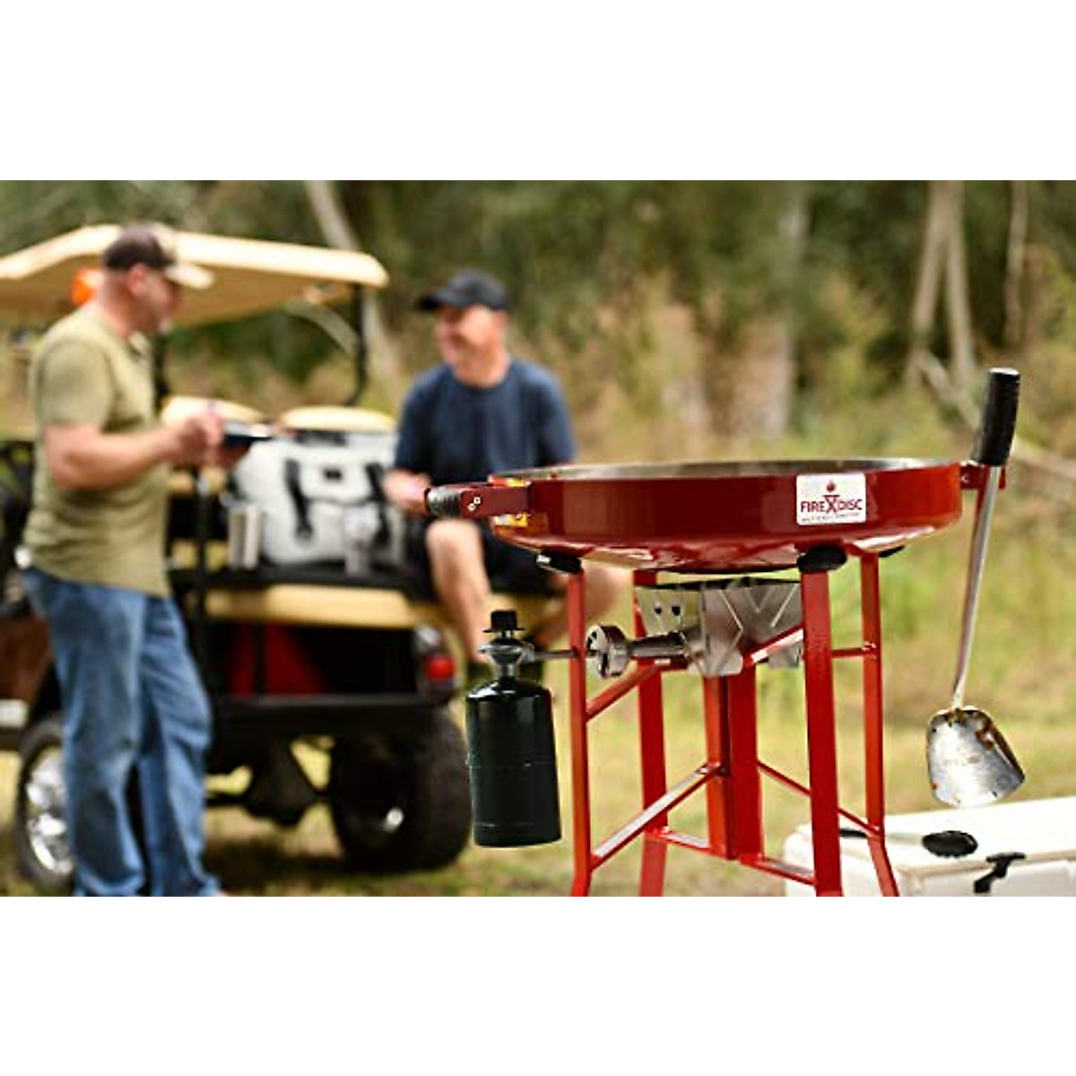Original FIREDISC 24" Short Outdoor Portable Propane Cooker | Red