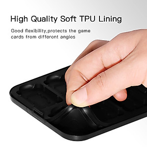 dainslef Switch Game Case Holder for Nintendo Switch Lite, Animal Crossing Leaf Switch Games Holder with 12 Game Storage and 12 Micro SD Card Slots for Nintendo Switch Game