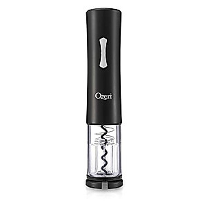 Ozeri Gusto Electric Wine Opener, Black