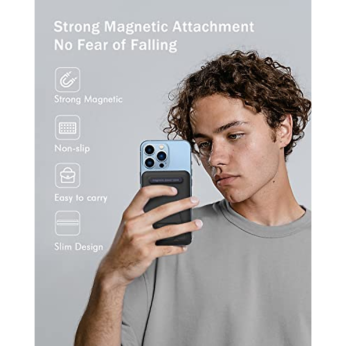 podoru Wireless Portable Charger, Foldable 10000mAh Magnetic Power Bank with Type-C Cable LED Display 22.5W PD Fast Charging Lighting Mag-Safe Battery Pack for iPhone 14/13/12/Mini/Pro/Pro Max-Black