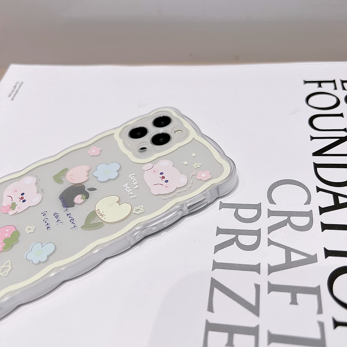 SZXYCZL Compatible with iPhone 13 Pro Max Case Cute Cartoon Floral Butterfly Design for Women Girls Aesthetic Kawaii Slim Soft TPU Transparent Cover for iPhone 13 Pro Max 6.7 inch £¨Yellow£©