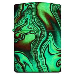 Zippo Colorful Swirl Design Glow in The Dark 540 Color Pocket Lighter