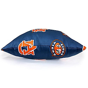 College Covers Everything Comfy Auburn Tigers 16" x 16" Decorative Pillow, Includes 2 Pillows