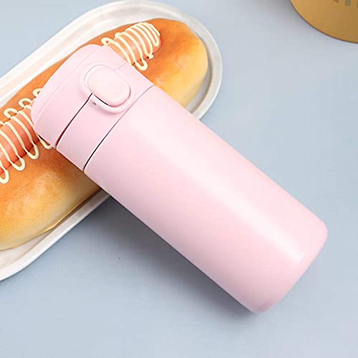 420ML Insulated Bottles, Insulated Stainless Steel Water Bottle (Pink)