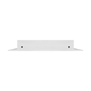 BUILDMART - 10x10 Modern AC Vent Cover - Decorative White Air Vent - Standard Linear Slot Diffuser - Register Grille for Ceiling, Walls & Floors - Texas Buildmart