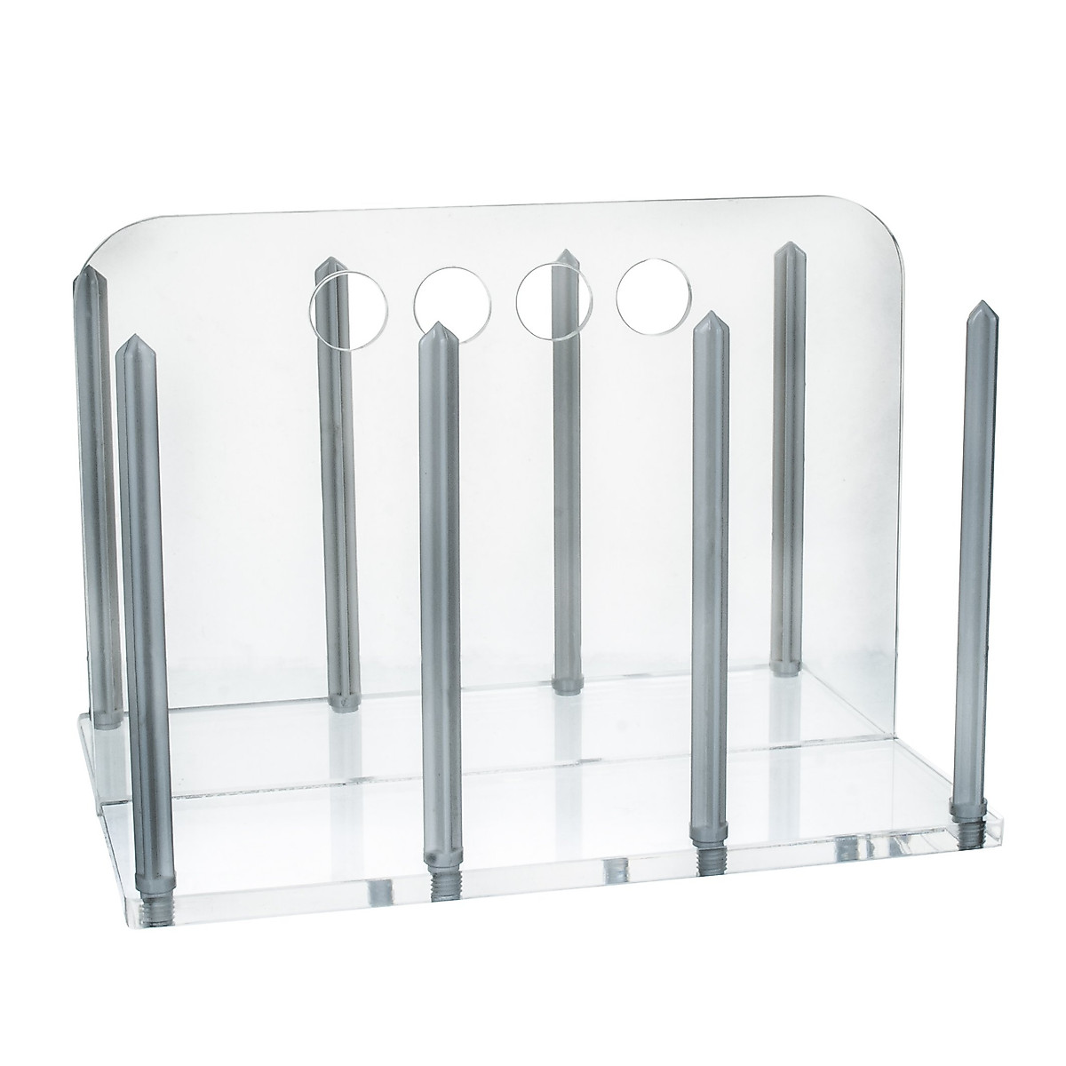 EISCO Petri Dish Rack for 90mm Hold up to 60 Dishes - Clear Acrylic