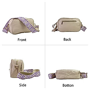 FAYBA Crossbody Bag for Women, Crossbody Purse Wide Strap Shoulder Bag With Top Zipper Tassel