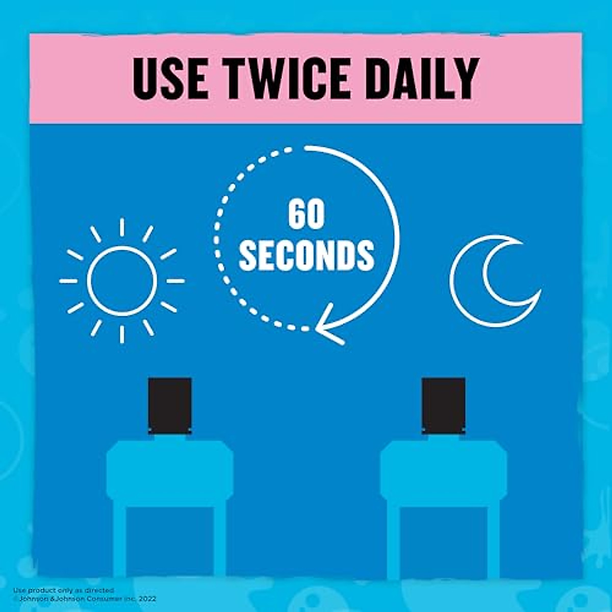 Listerine Smart Rinse Kids Fluoride Anticavity Mouthwash, Bubble Blast Flavor, 500 ml (Pack of 3)