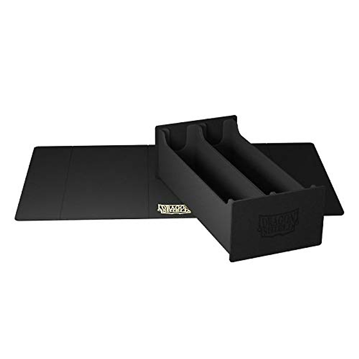 Dragon Shield Card Deck Box and Playmat – Magic Carpet XL Black 1000CT - Durable and Sturdy TCG, OCG Card Storage – Compatible with Pokemon Yugioh Commander and MTG Magic: The Gathering Cards