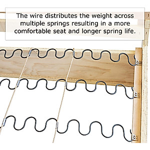 House2Home 27" Couch Spring Repair Kit to Fix Sofa Support for Sagging Cushions - Includes 2pk of Springs, Upholstery Spring Clips, Seat Spring Stay Wire, Screws, and Installation Instructions
