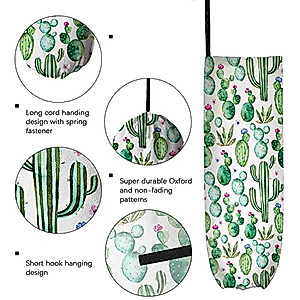 WAWEKMUZ Cute Plastic Bag Holder,Cacuts,Grocery Bags Dispenser,Shopping Organizer, for Kitchen Decor