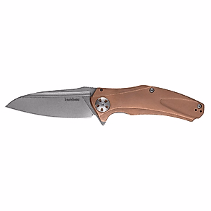 Kershaw Natrix Copper XL Folding Pocket Knife, 3.7-Inch Blade with Manual Opening, Sub Frame Lock (7008CU)