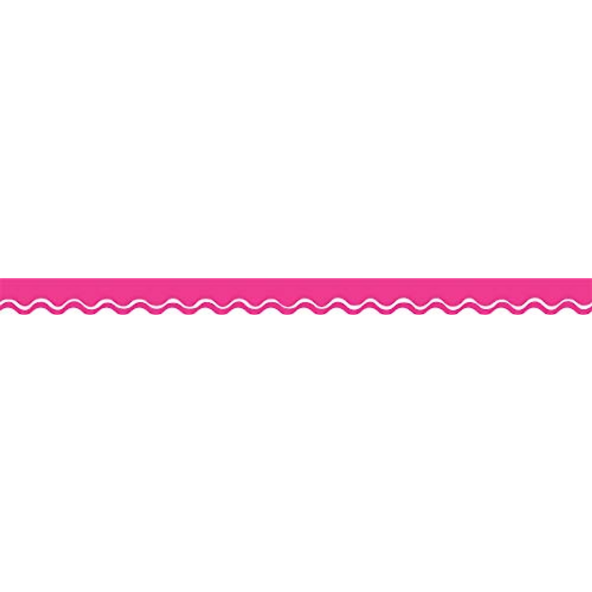 Barker Creek Double-Sided Scalloped Border, Happy Hot Pink, for Bulletin Boards, Reception Areas, Halls, Break Rooms, Office, School, Home Learning Decor, 2.25” x 39’ (996)