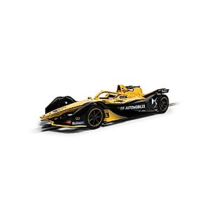 Scalextric Fomula E DS Techeeta 2019/20 Champion 1:32 Slot Race Car C4230, Gold & Black