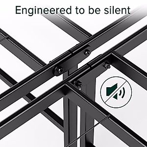 ZINUS SmartBase Heavy Duty Mattress Foundation, 18 Inch Metal Platform Bed Frame, No Box Spring Needed, Sturdy Steel Frame, Underbed Storage, King